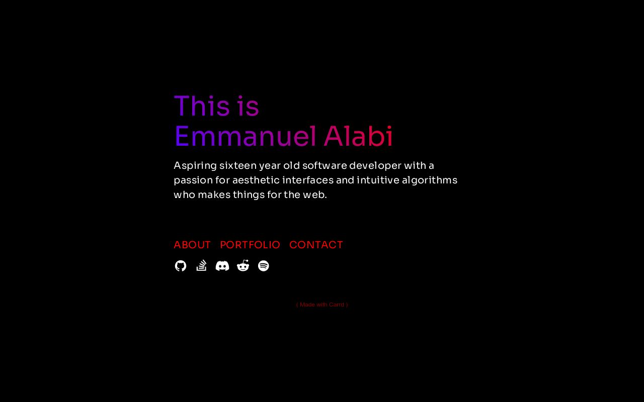 Emmanuel A. - Software Developer